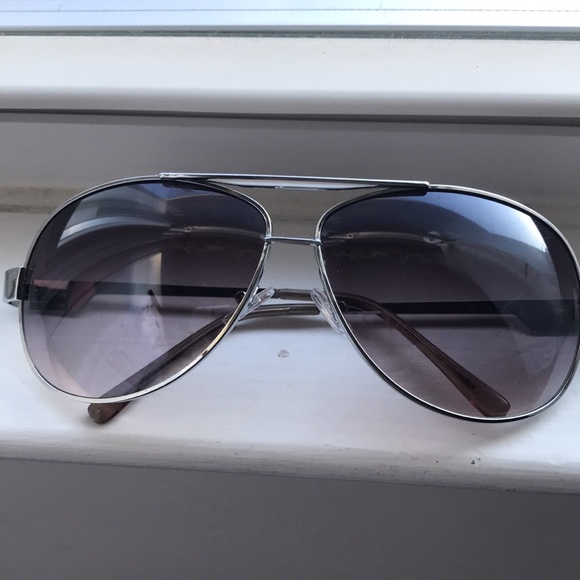 Accessories | Aviator Sunglasses With White Enamel Side Detail Euc ...